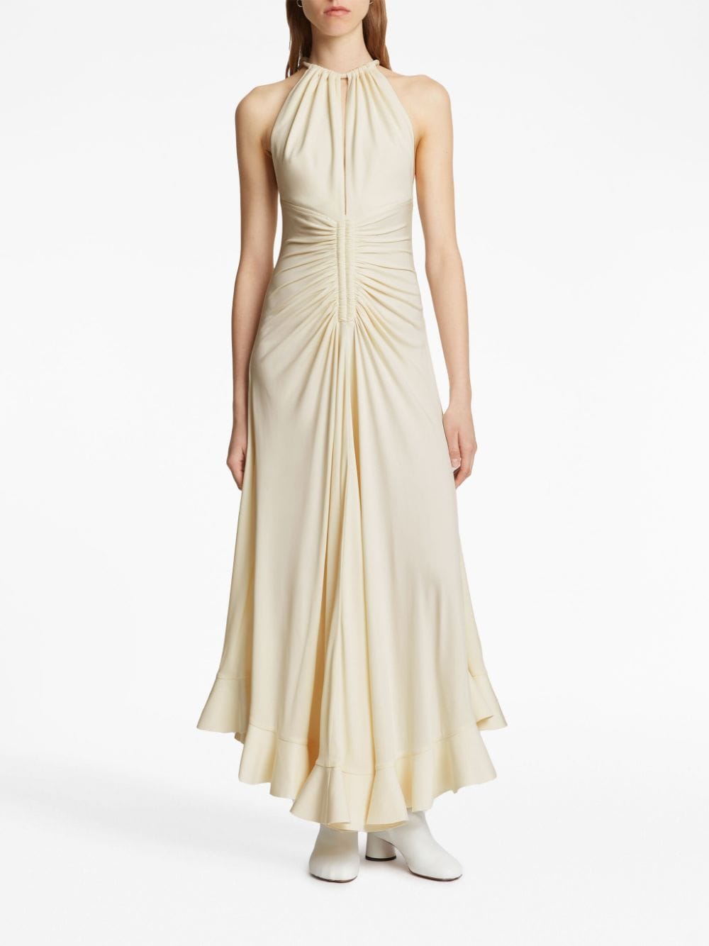 Proenza Schouler Crepe Jersey Ruched Dress In Neutrals - 65% Off |  Editorialist