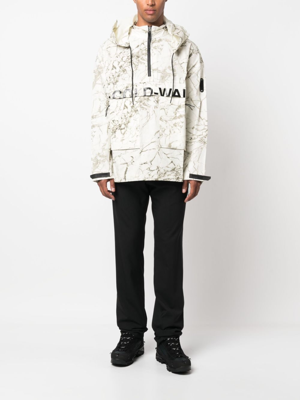 A-COLD-WALL* A-COLD-WALL* Marble-Print Zip-Up Jacket