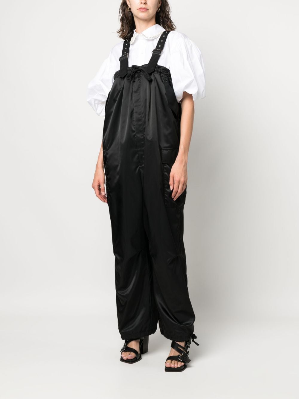 Noir Kei Ninomiya Wide-Leg Atin Jumpuit In Black - 50% Off