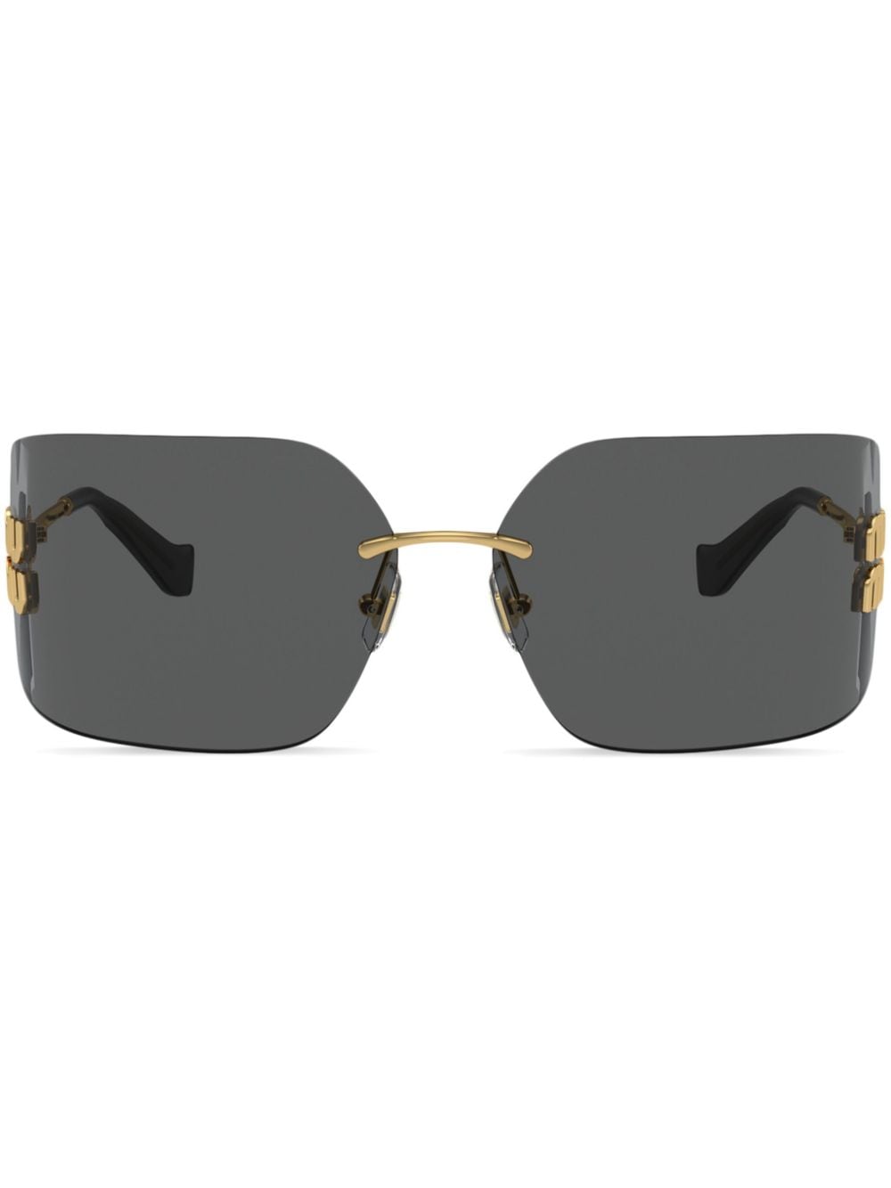 Miu Miu Runway Rimless Sunglasses - Gold - 14% Off  display picture 1