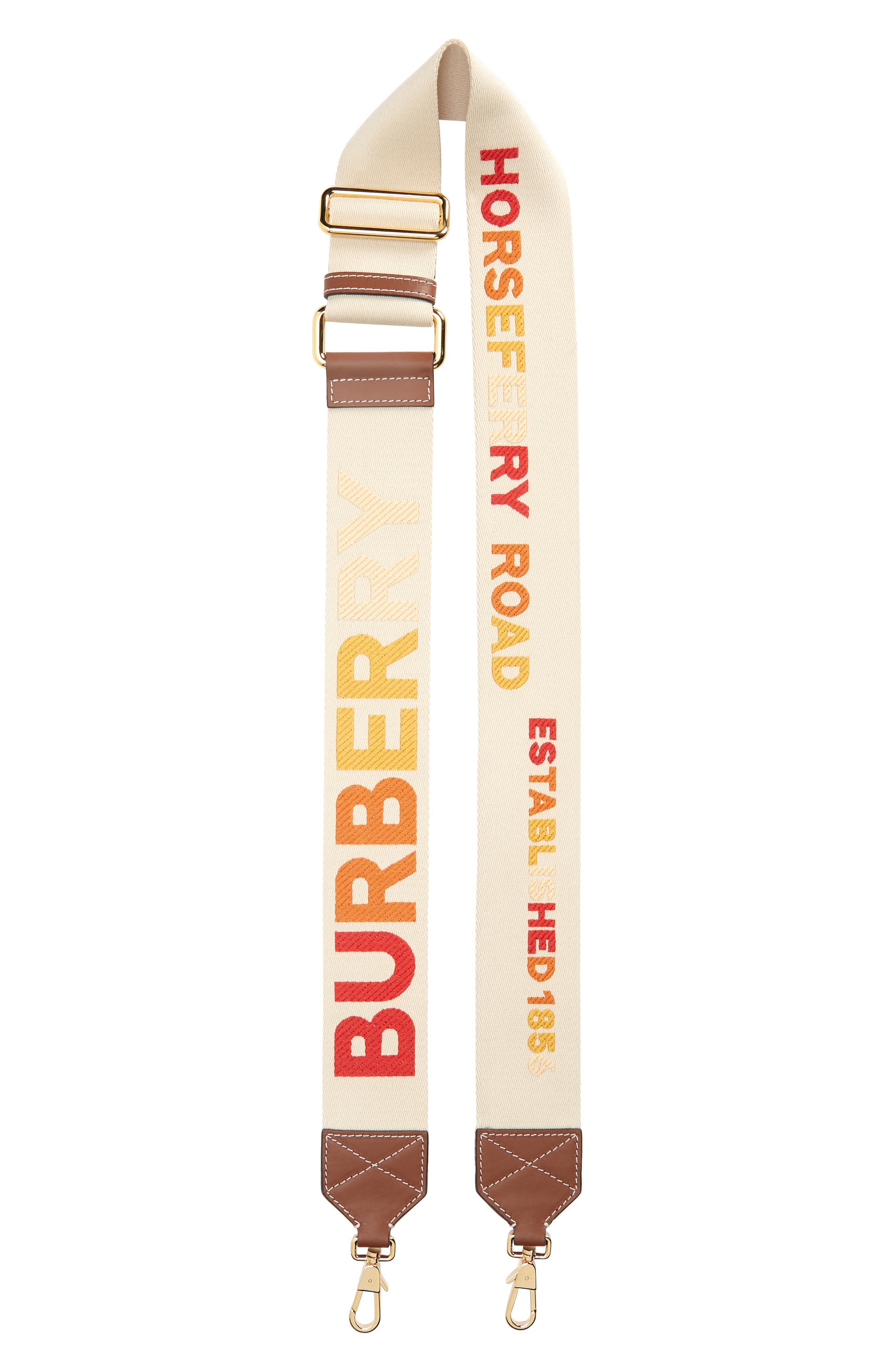 Burberry Logo Bag Strap - Rainbow | Editorialist