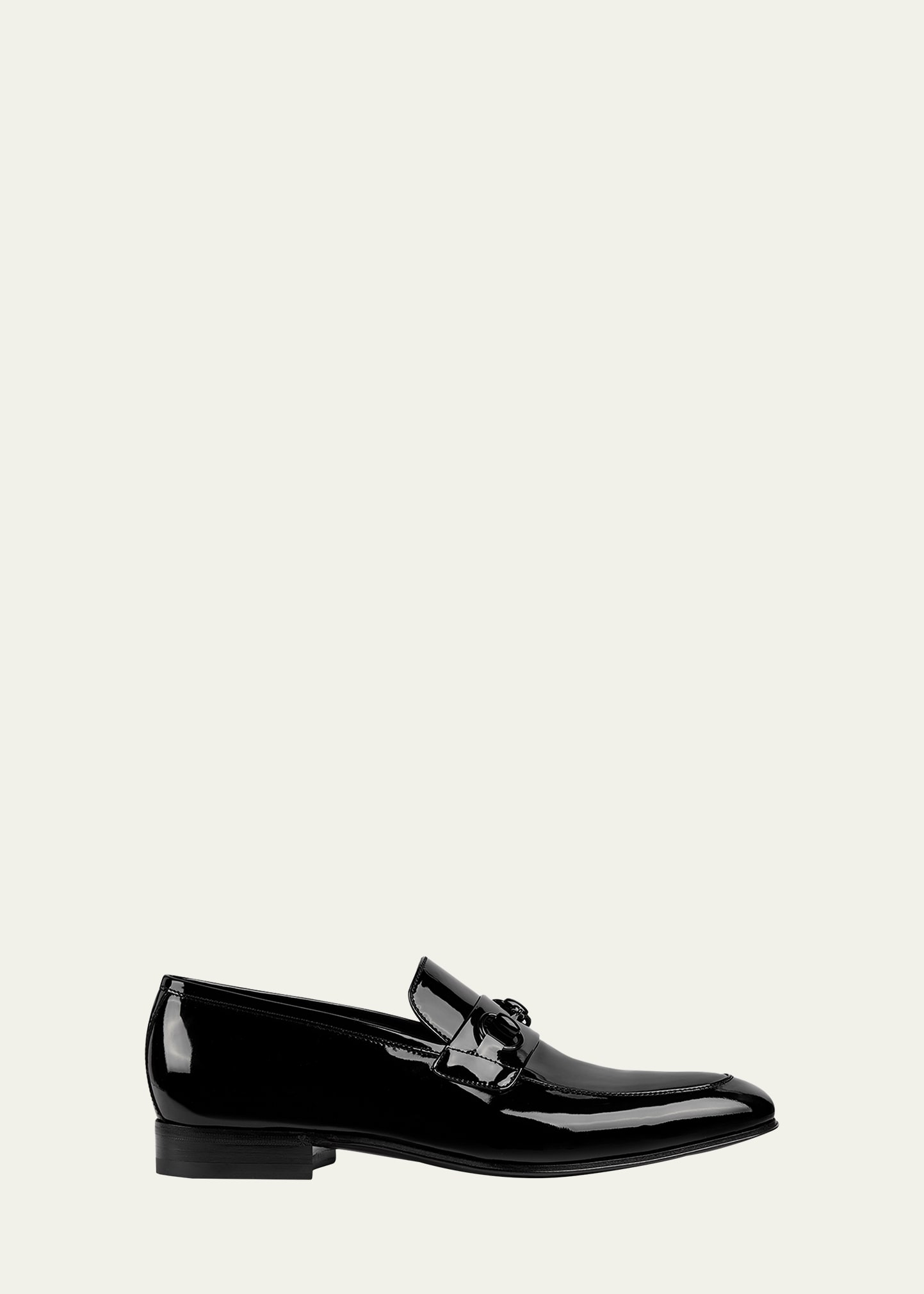 Gucci Men\'s Ed Patent Leather Bit Loafers Gucci Next Horsebit Patent Leather Loafers | Saks Fifth Avenue main image 3