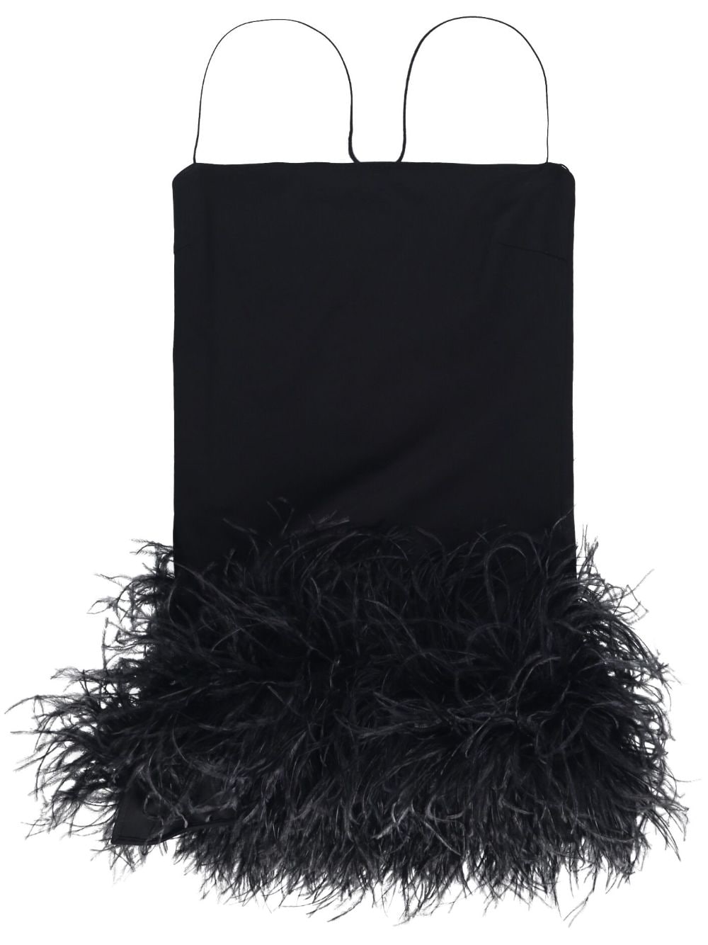 ATTICO The Attico Fujiko Feather-Trim Minidress