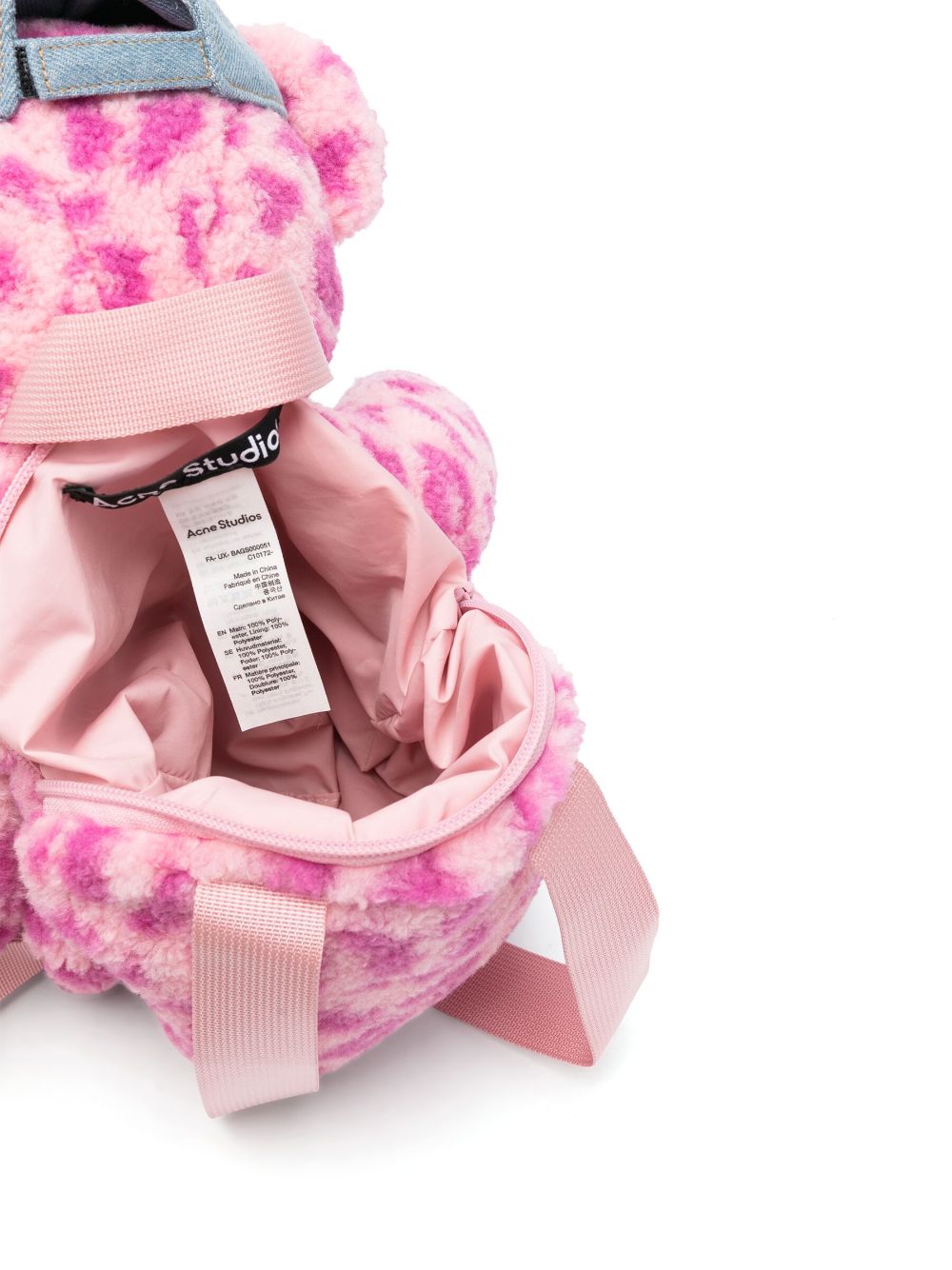 Acne Studios Teddy-Bear Backpack - Pink | Editorialist