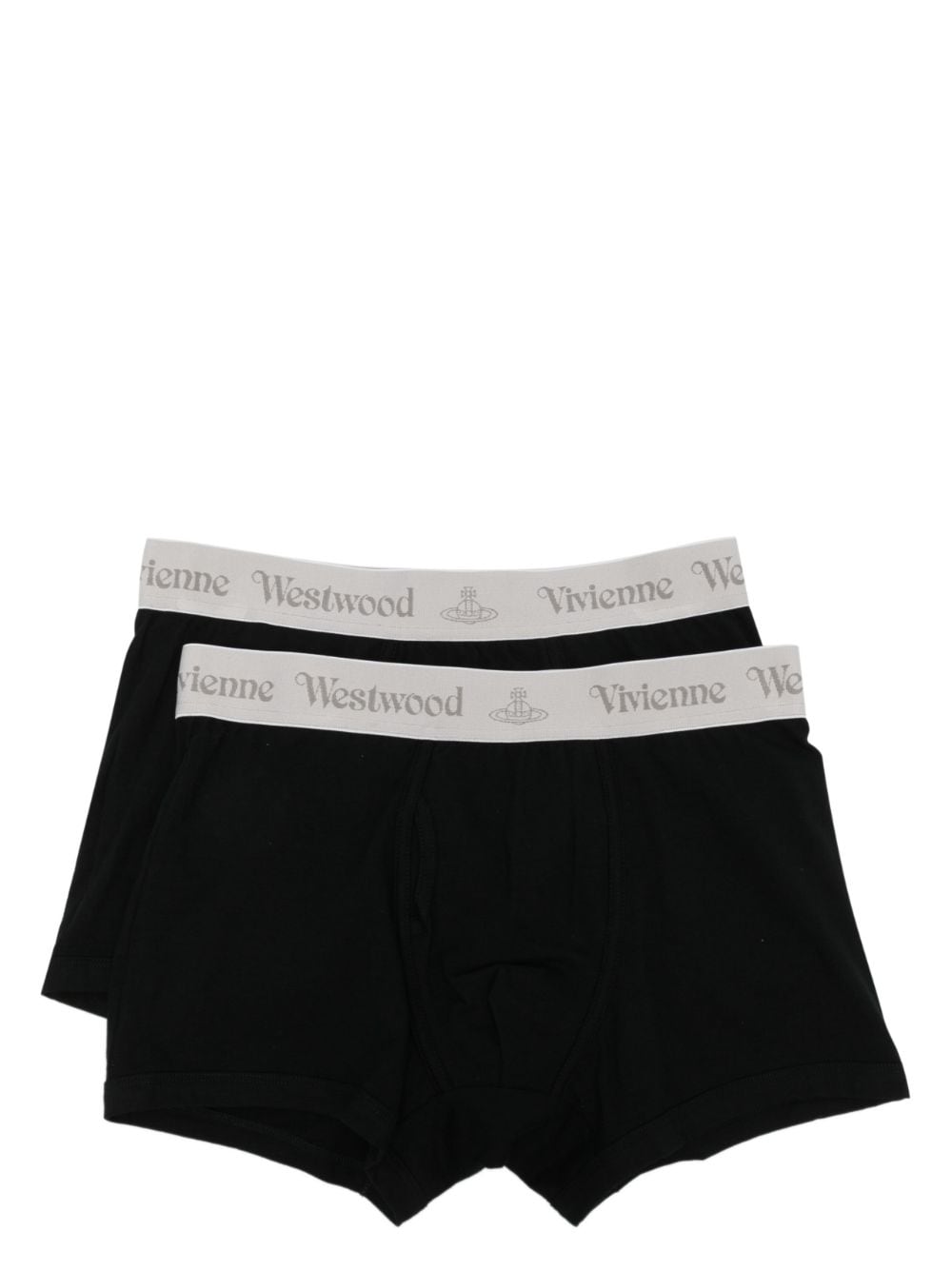 VIVIENNE WESTWOOD Two-pack Logo-waistband Briefs - Black | Editorialist