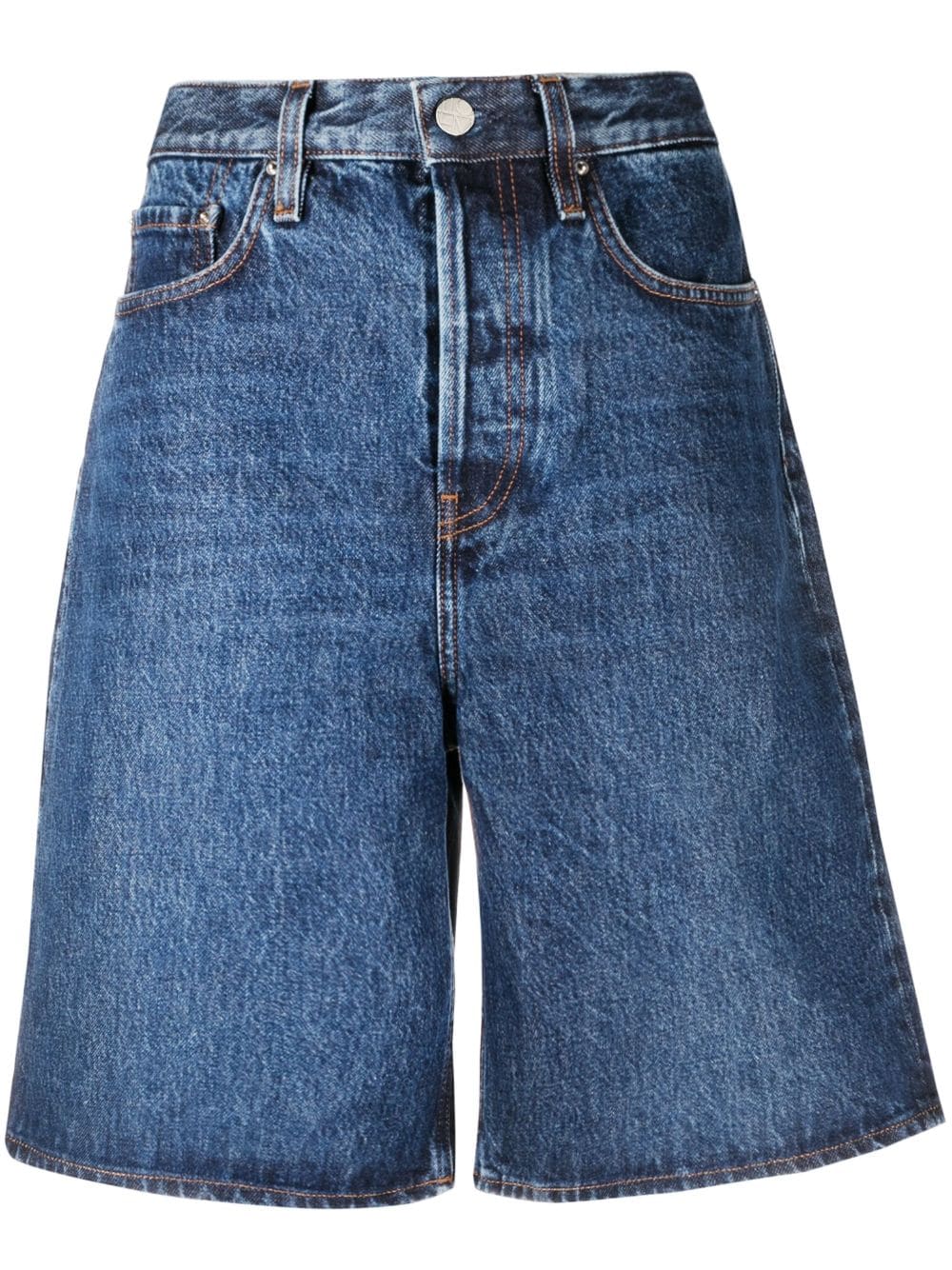 Toteme Denim Bermuda Shorts - Blue | Editorialist