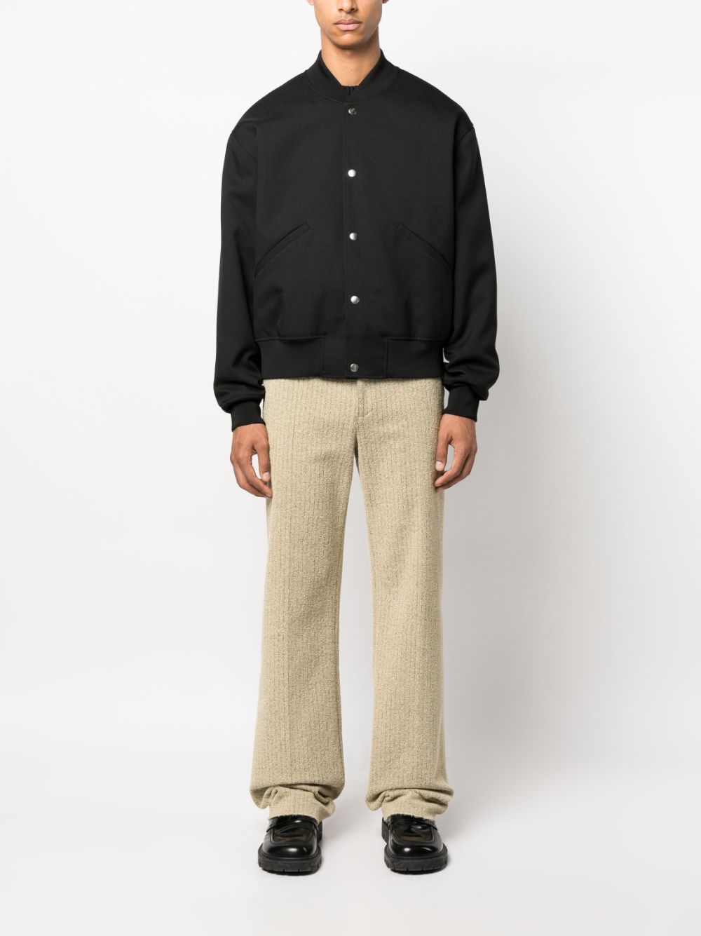 JIL SANDER Jil Sander Plain Cotton Bomber Jacket