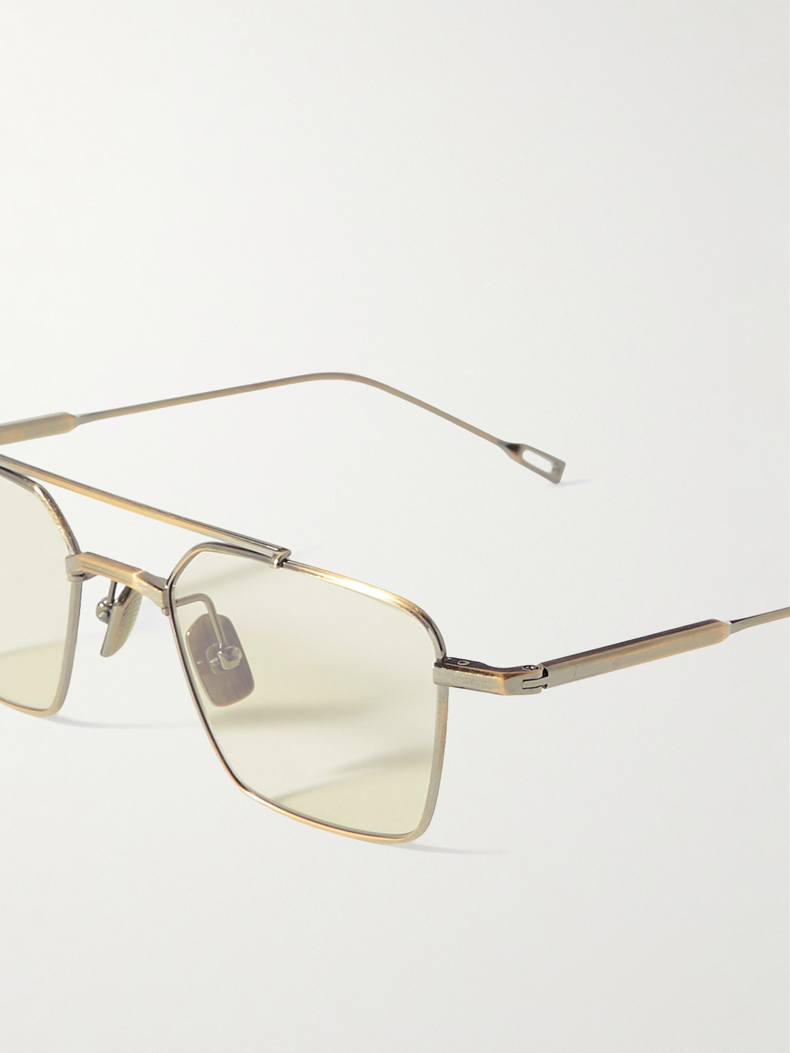 Native Sons Yeager Explorer Square-Frame -Tone Sunglasses In Gold