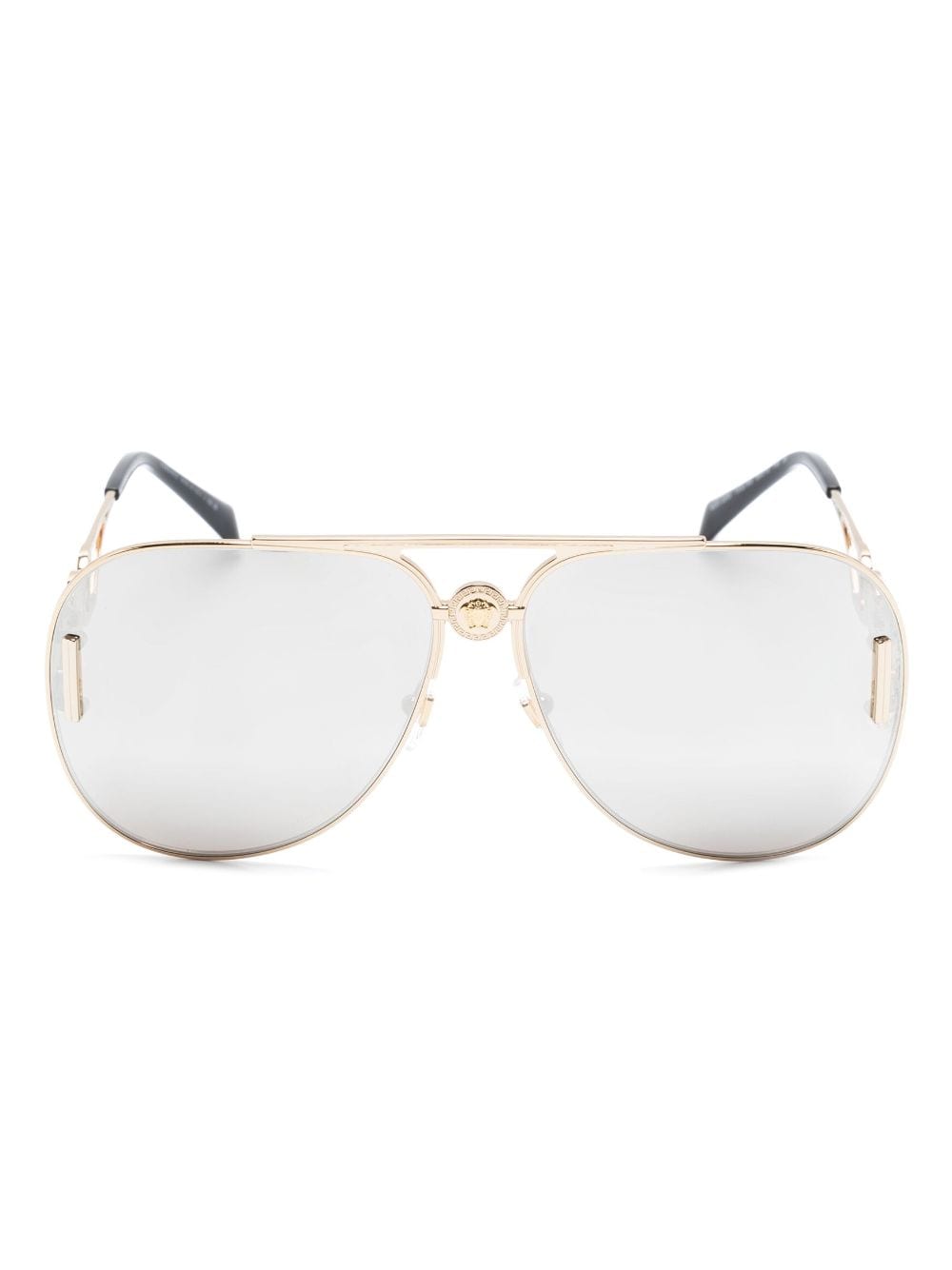 Versace Aviator Medusa-Bridge Sunglasses - Gold | Editorialist display picture 1