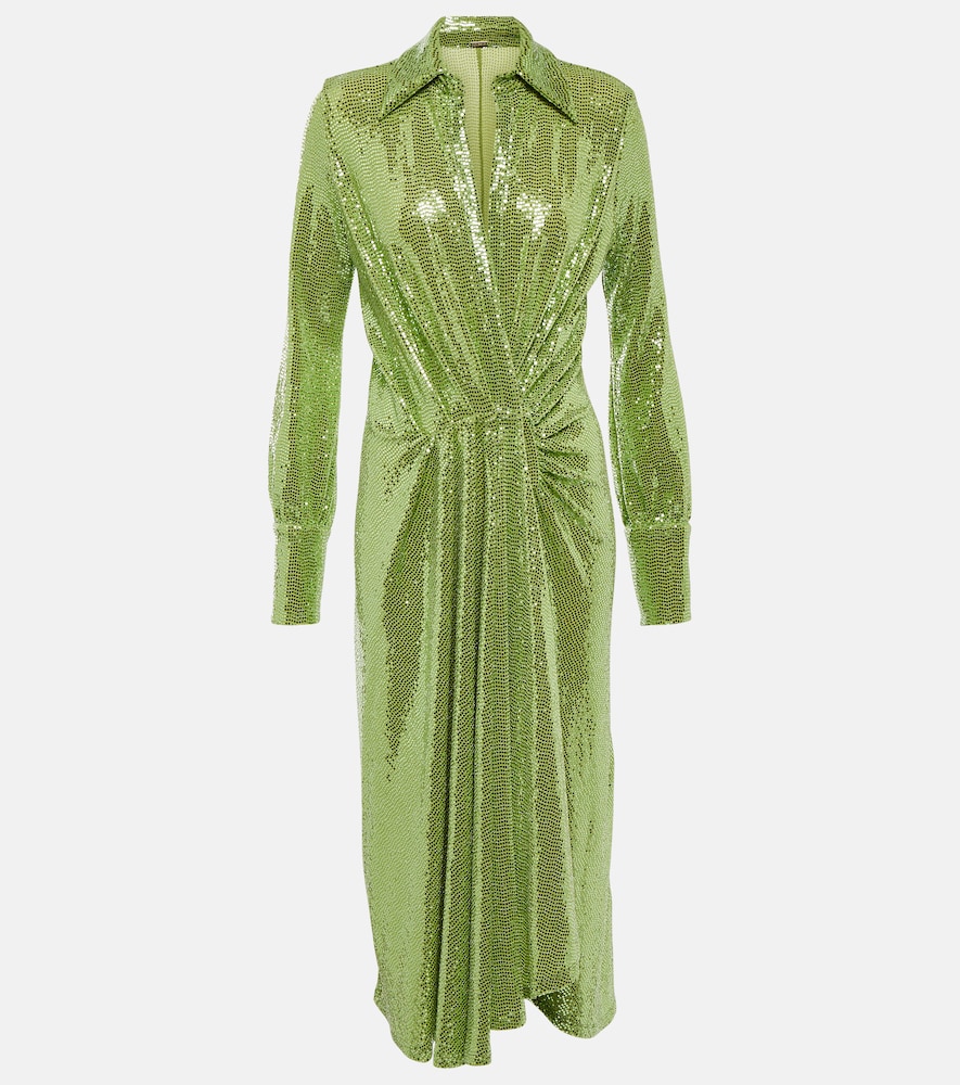 green corset dress midi Rent Lavish Alice Ruched Corset Mesh Midi Dress in Spring Green