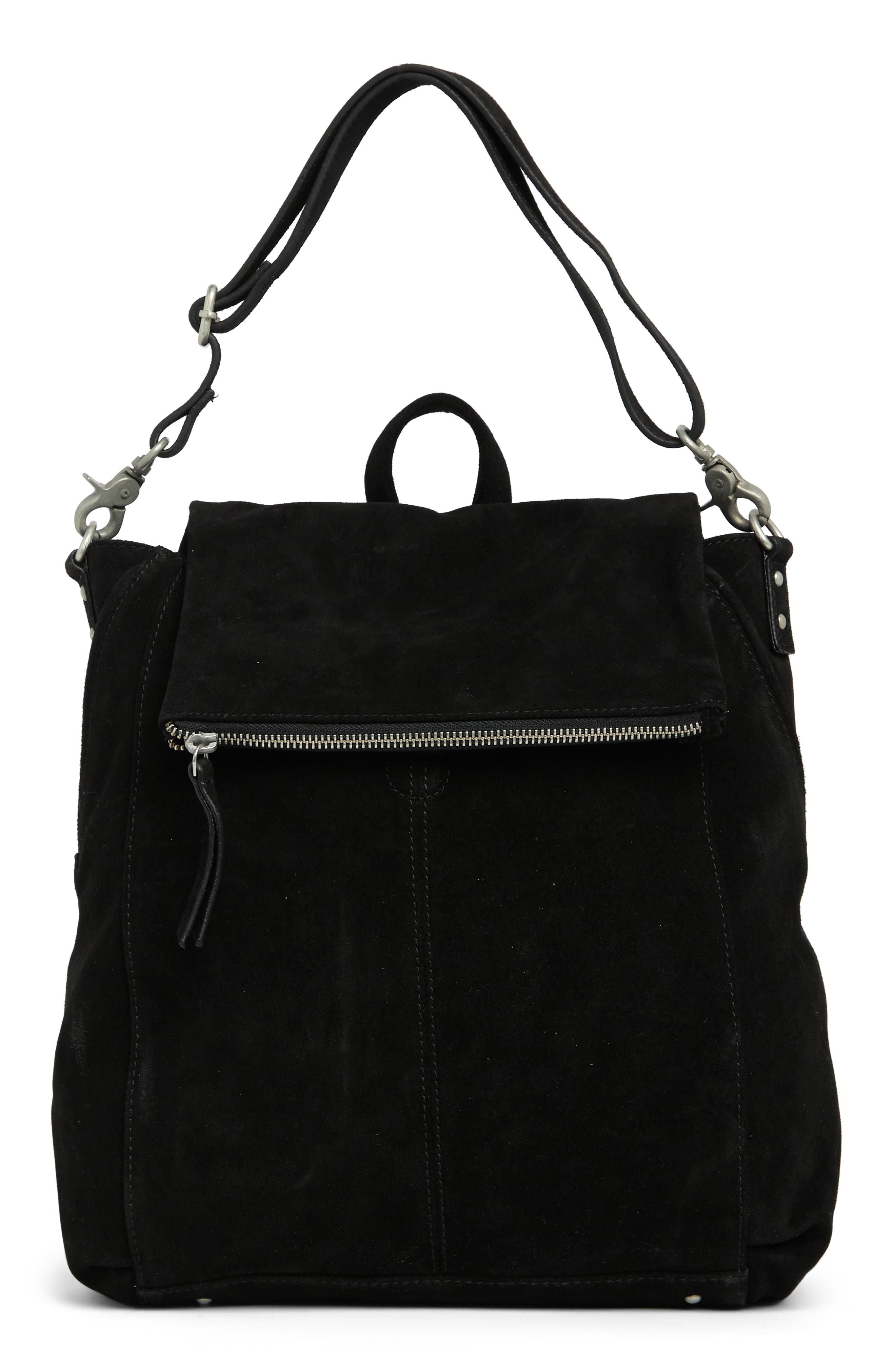 Free People Camilla Suede Backpack - Black | Editorialist