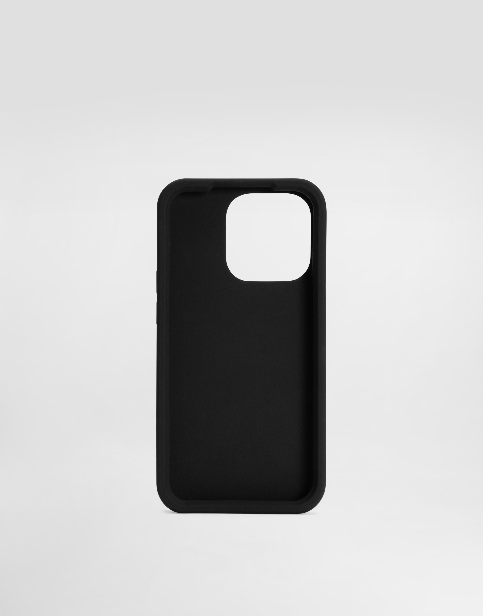 Miu Miu Rubber Cover For Iphone 15 - Black/White | Editorialist