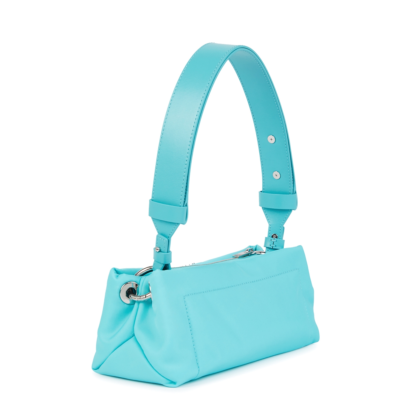 Ganni Pillow Nylon Shoulder Bag In Turquoise - 50% Off | Editorialist