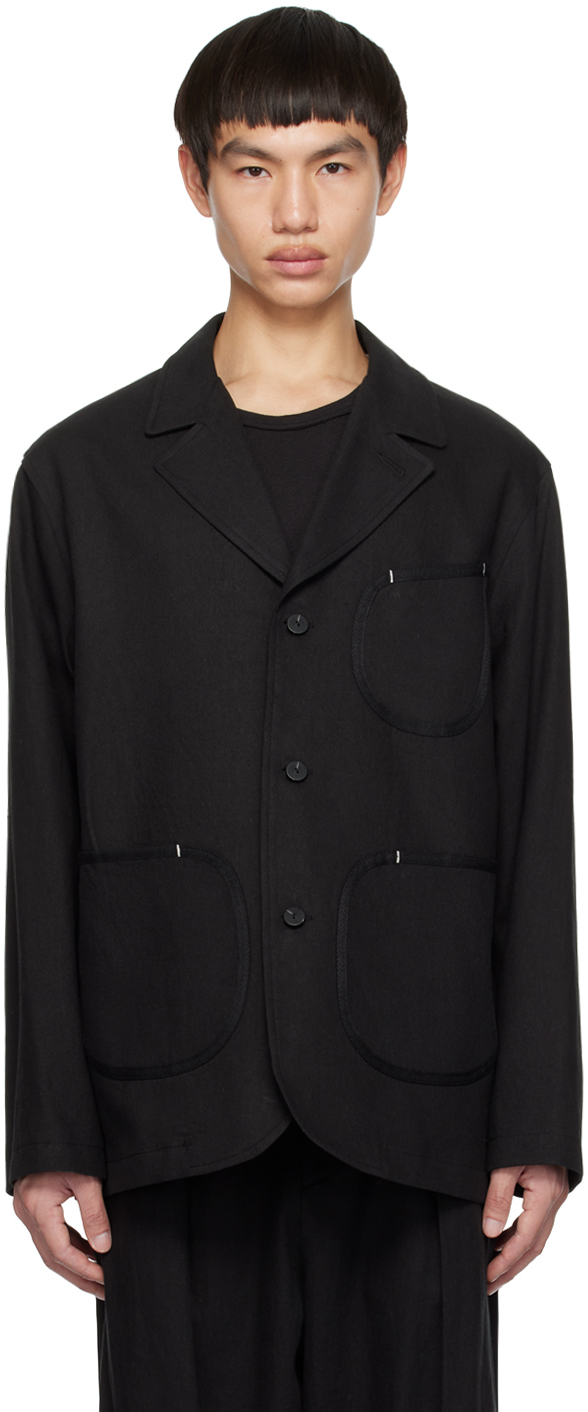 UNIFORM BRIDGE Pocket Blazer - Black | Editorialist