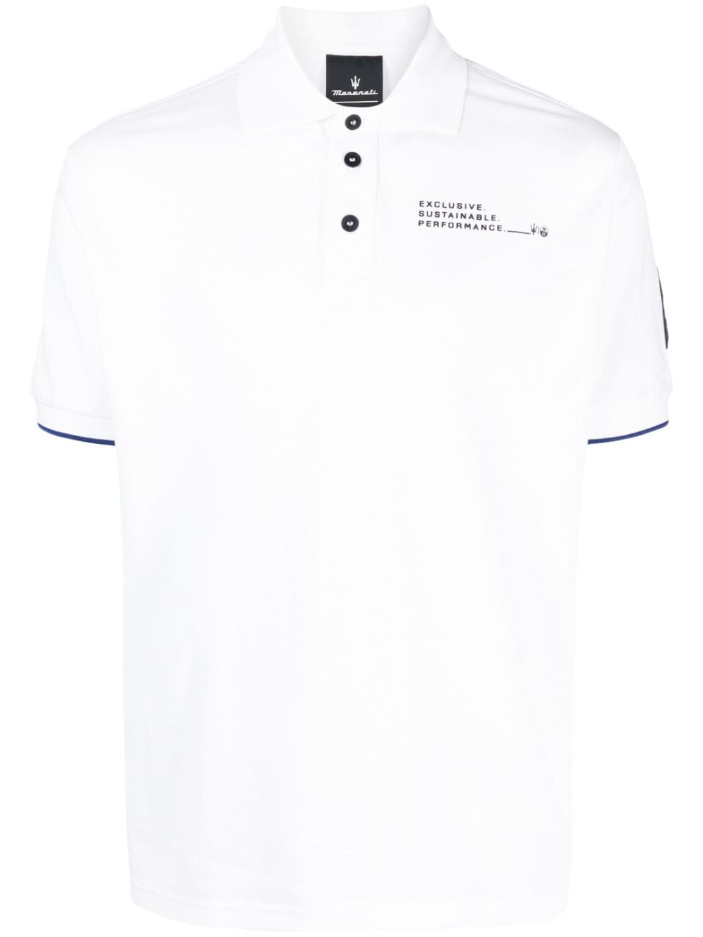 NORTH SAILS graphic-print cotton polo shirt