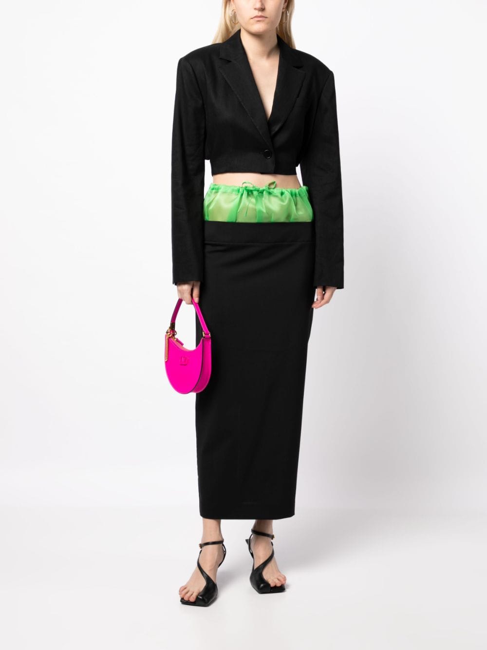 A.W.A.K.E. MODE A.W.A.K.E. Mode Two-Tone Midi Skirt