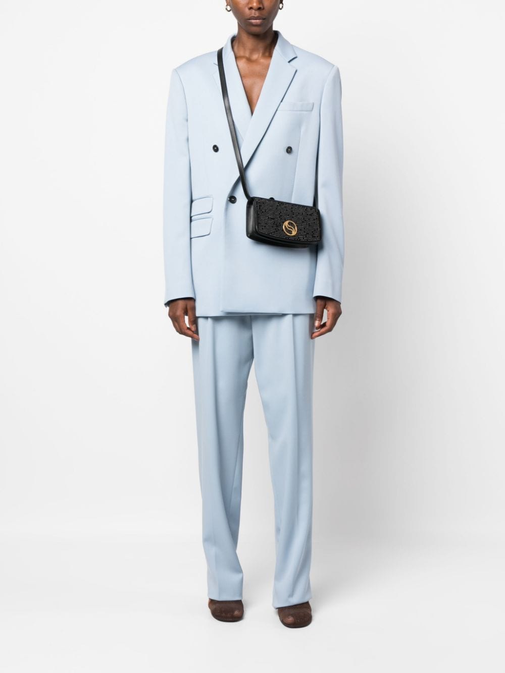 STELLA MCCARTNEY Stella McCartney Rhinestone-Embellished Crossbody Bag