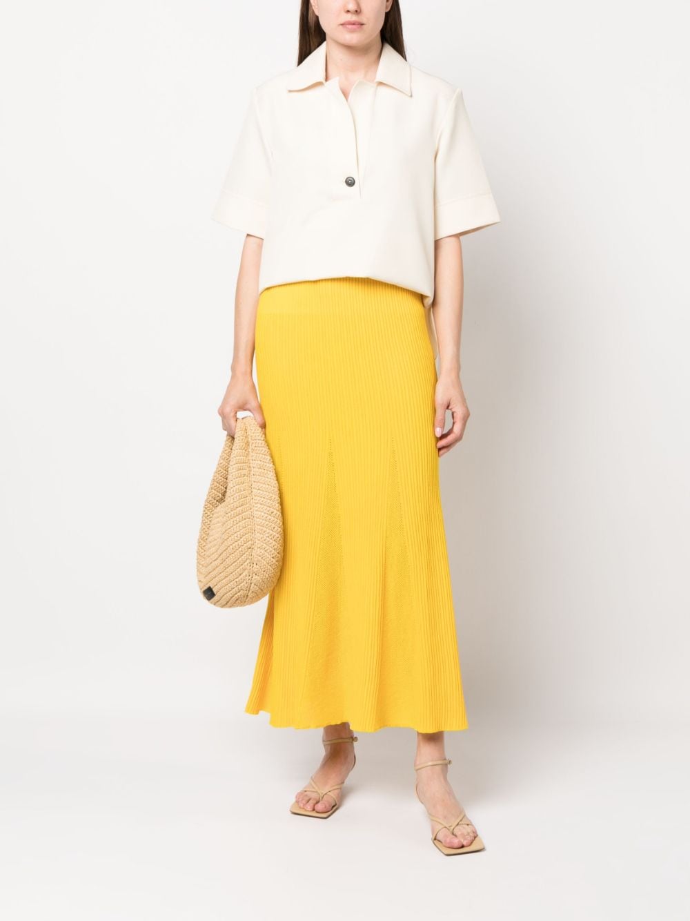 GABRIELA HEARST Gabriela Hearst High-Waisted Flared Skirt