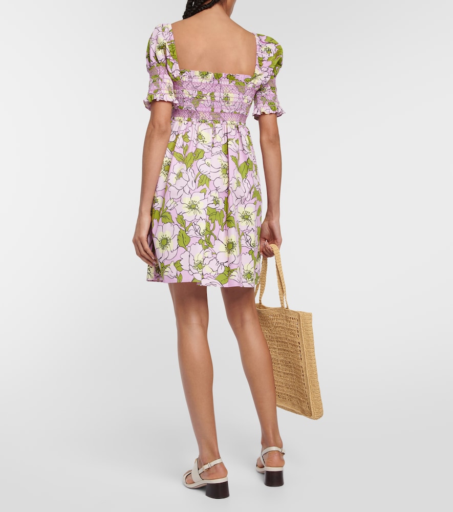 tory burch floral smocked midi dress Tory Burch Printed Smocked Midi Dress