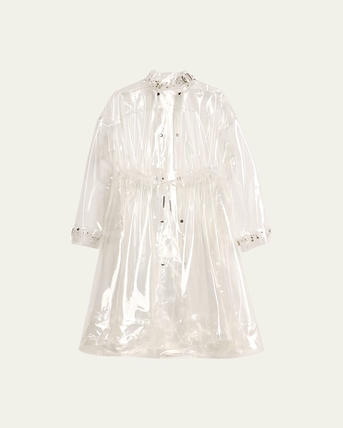 Paco Rabanne Clear Rain Coat With Grommet Detail - Transparent ...
