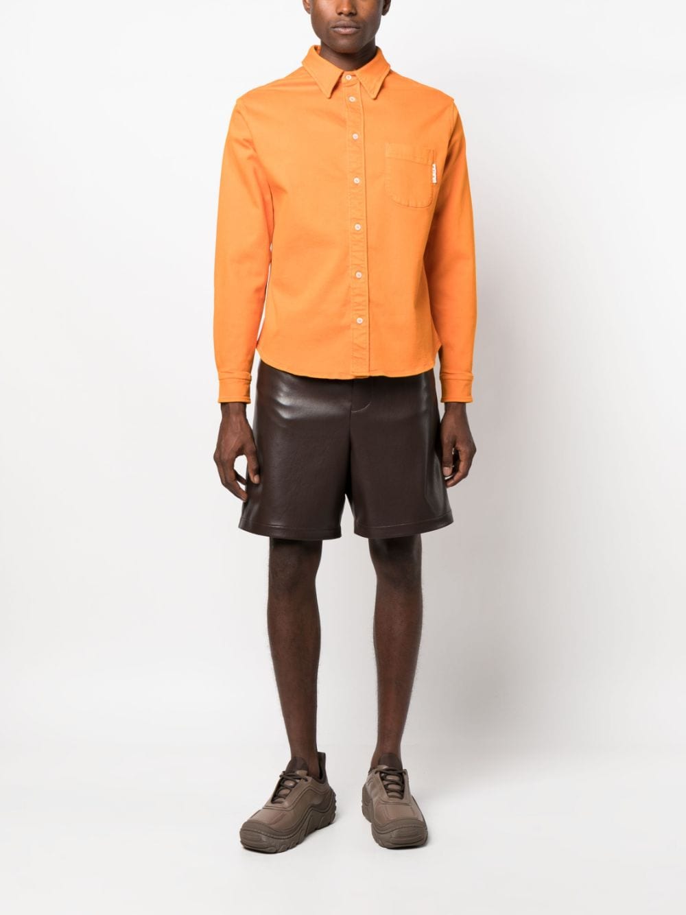 MARNI long-sleeved cotton shirt