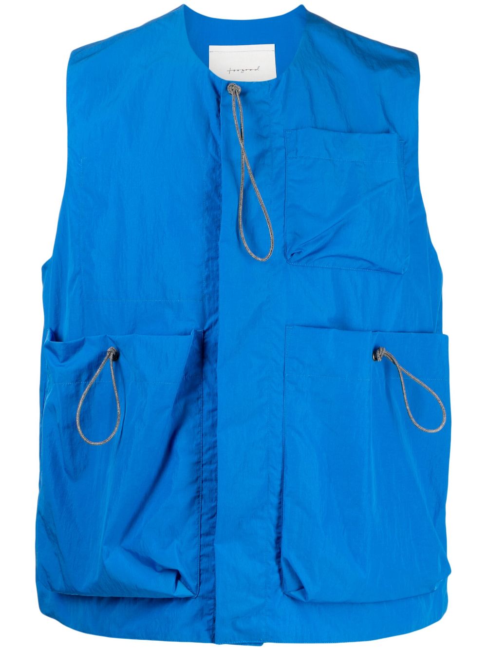 Toogood The Roper Boxy Gilet In Blue - 66% Off | Editorialist