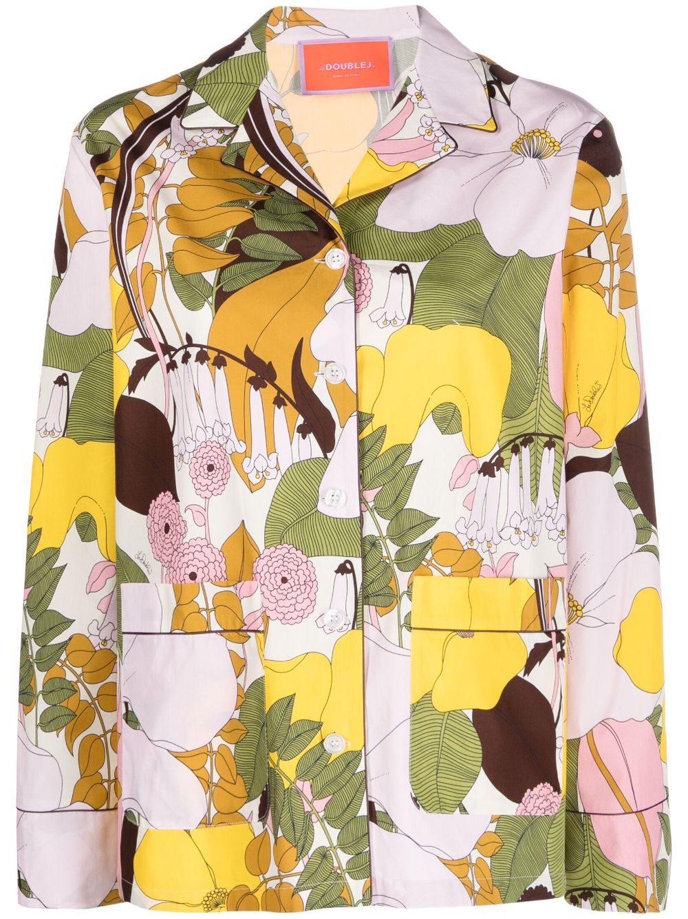LA DOUBLEJ Floral-Print Cotton Shirt