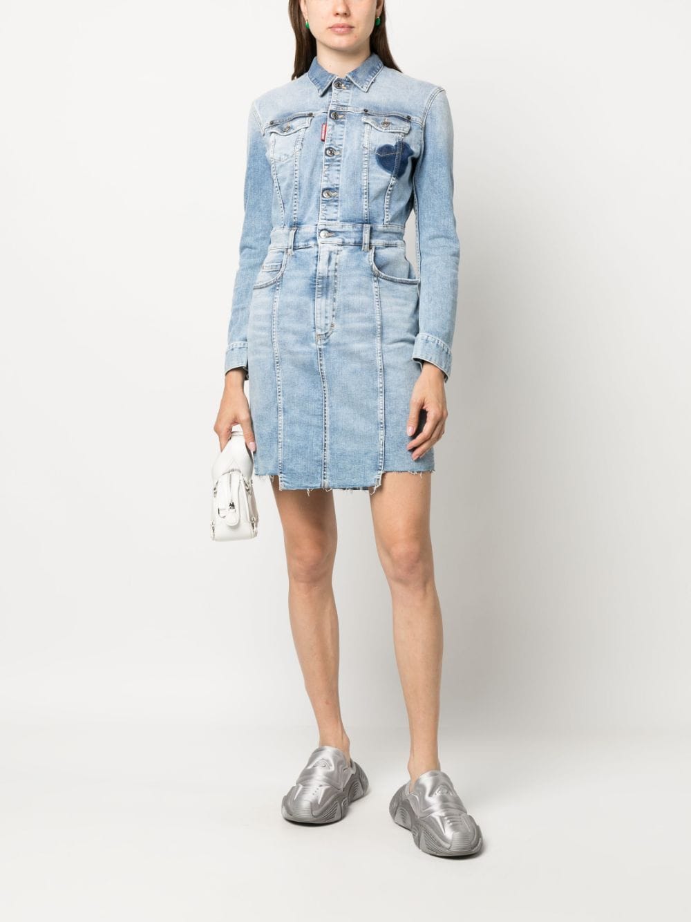 DSQUARED2 DSQUARED2 Button-Up Denim Shirt Dress