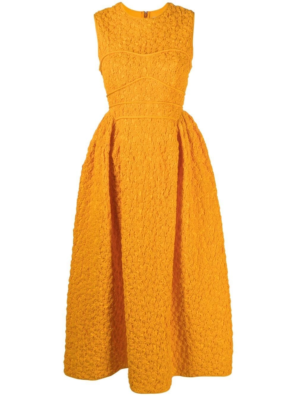 cecilie bahnsen orange dress Cotton minidress in orange - Cecilie Bahnsen