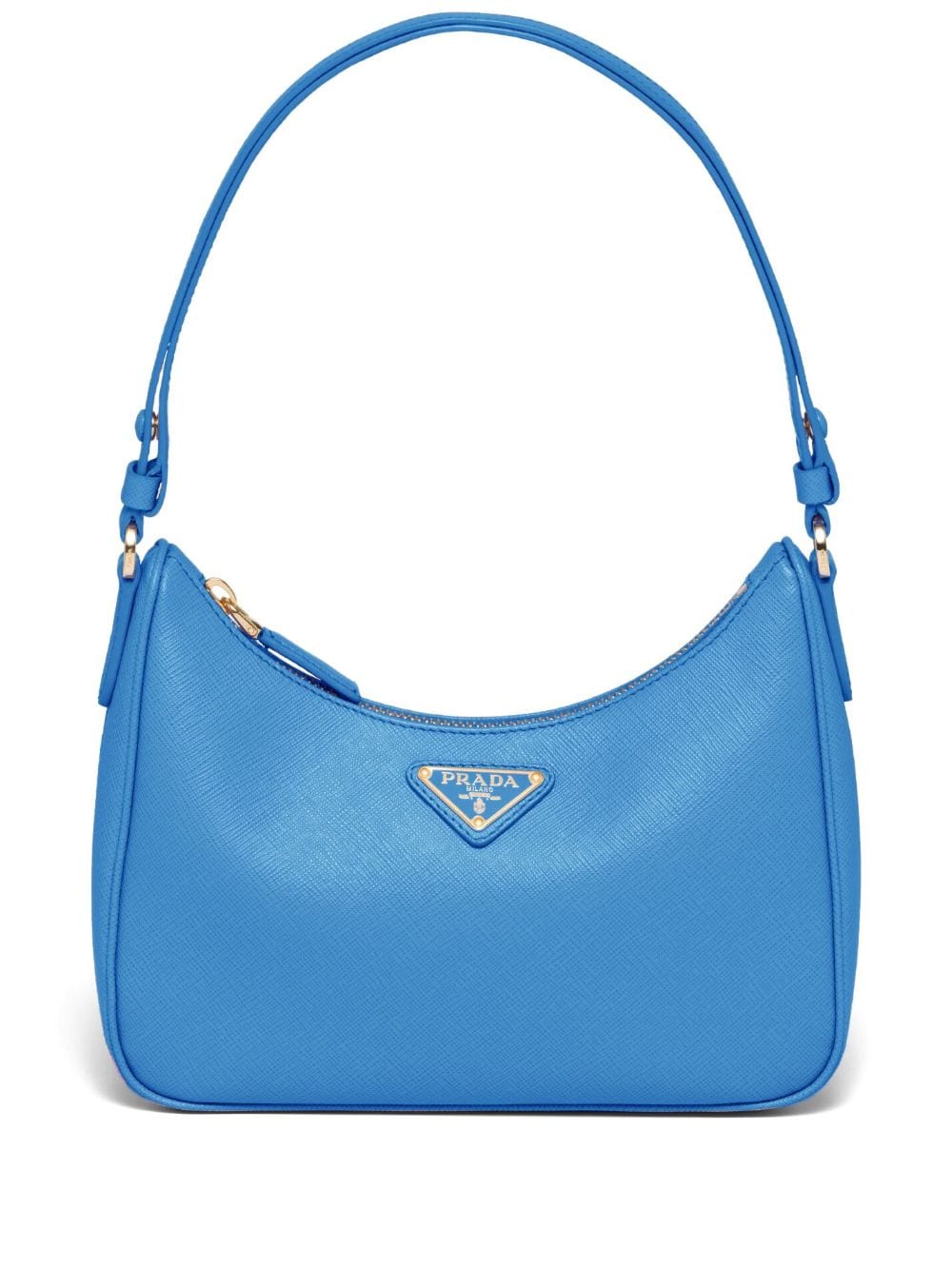 Prada Re-Edition Mini Leather Bag - Blue | Editorialist