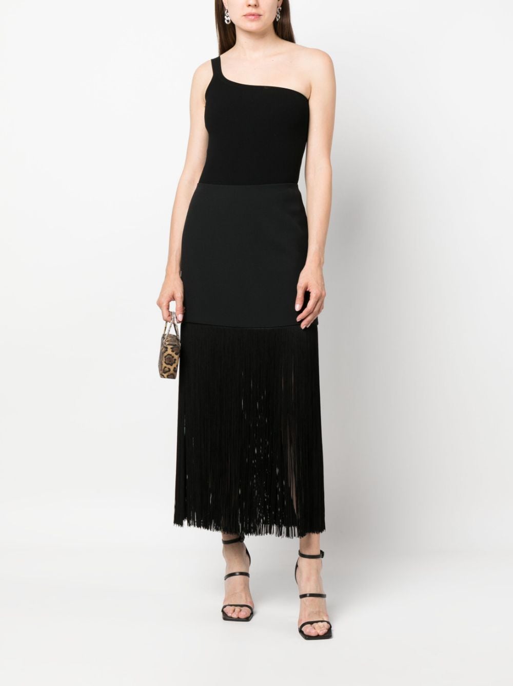 MICHAEL KORS One-Shoulder Ribbed-Knit Bodysuit