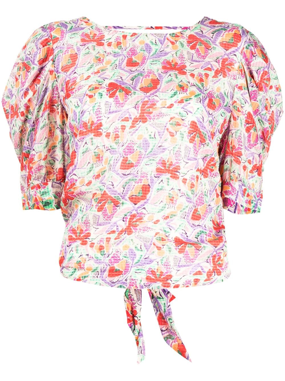 BA&SH Ba&Sh Open-Back Tie-Fastening Blouse