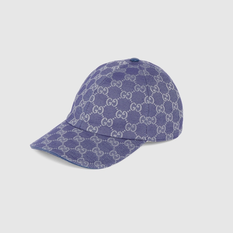 Gucci Gg Canvas Baseball Cap - Blue | Editorialist