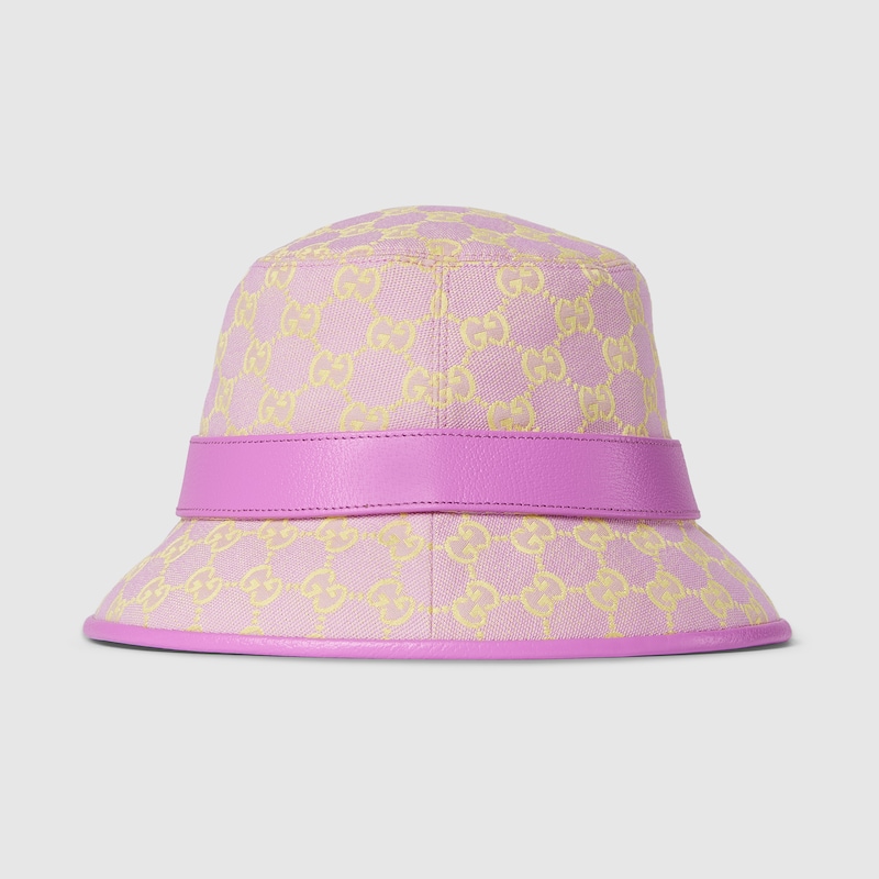 Gucci Gg Canvas Bucket Hat - Pink | Editorialist display picture 3