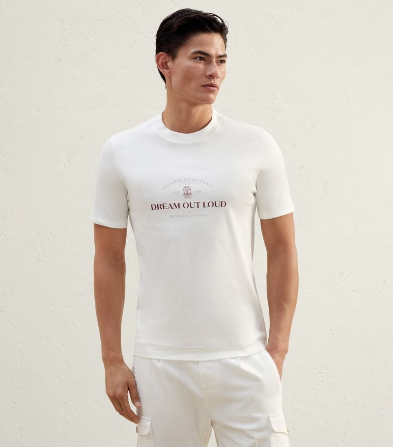 Brunello Cucinelli Dream Out Loud T-Shirt - White - 17% Off