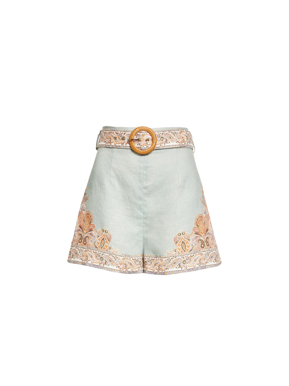 Zimmermann Devi Tuck Short - Blue | Editorialist