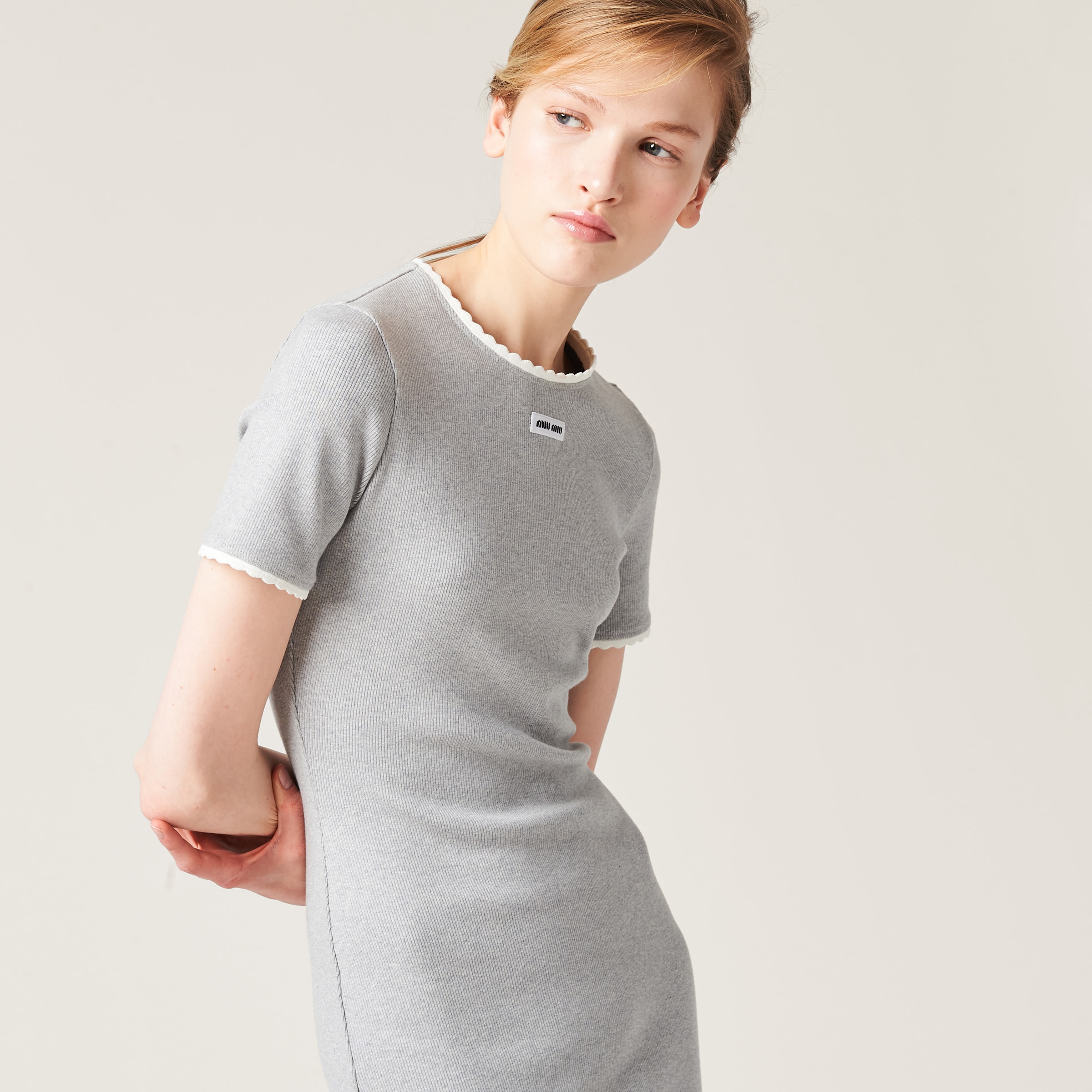 white christmas dresses Miu Miu Italy. Vintage Black Cotton/Elastane Blend Mini Dress main image 0