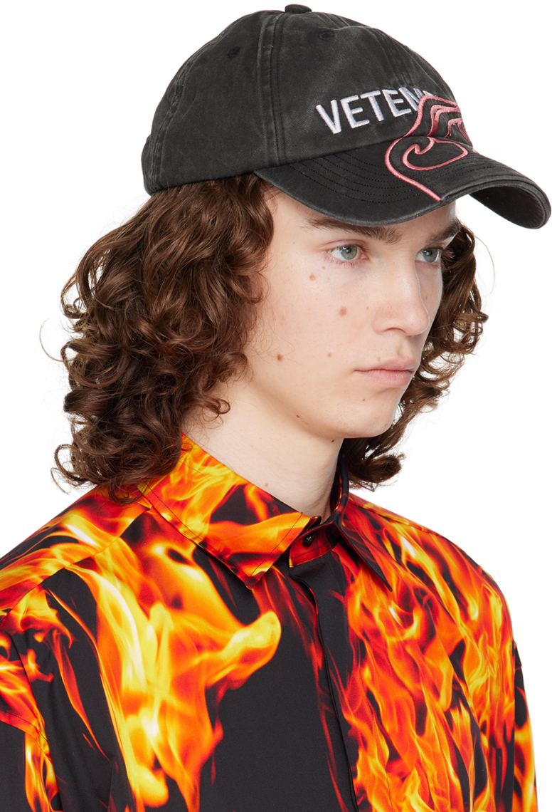 Buy Vetements Flame Cap - Black At 50% Off | Editorialist