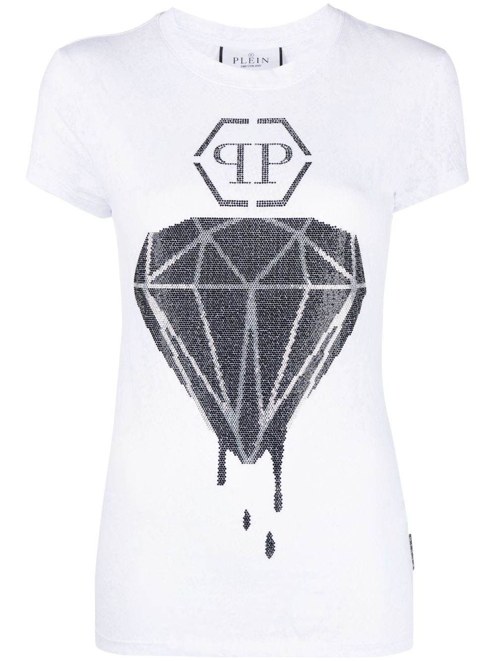 PHILIPP PLEIN Philipp Plein snakeskin-print cotton T-shirt
