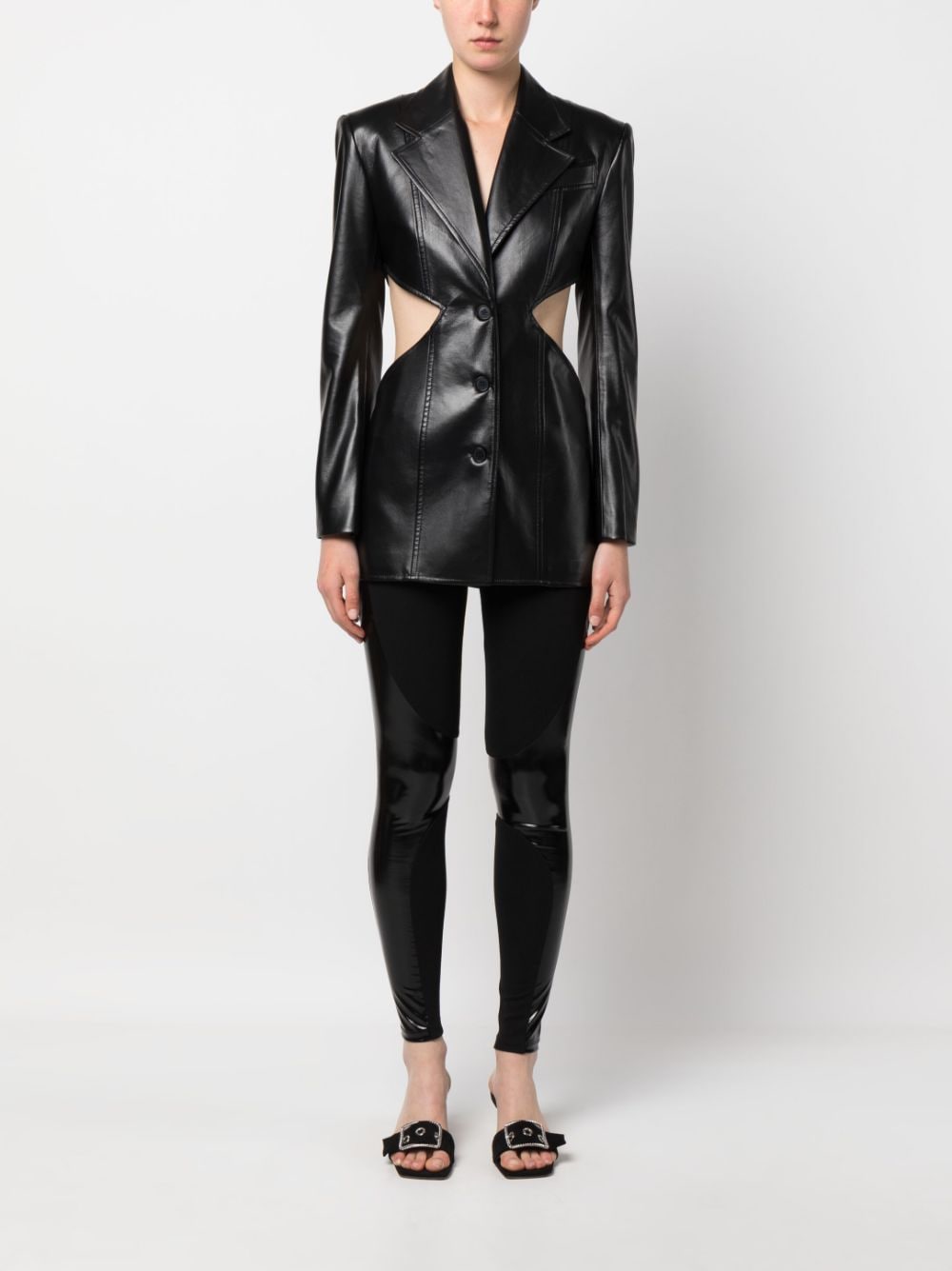 PHILIPP PLEIN panelled mid-rise leggings