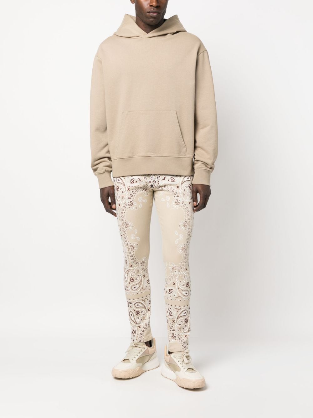 PHILIPP PLEIN Philipp Plein Bandana Print Skinny Jeans