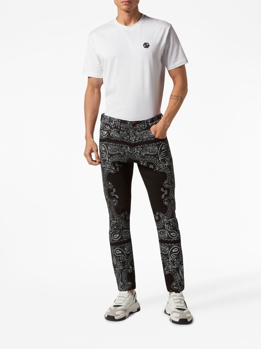 PHILIPP PLEIN Philipp Plein Bandana-Print Jeans