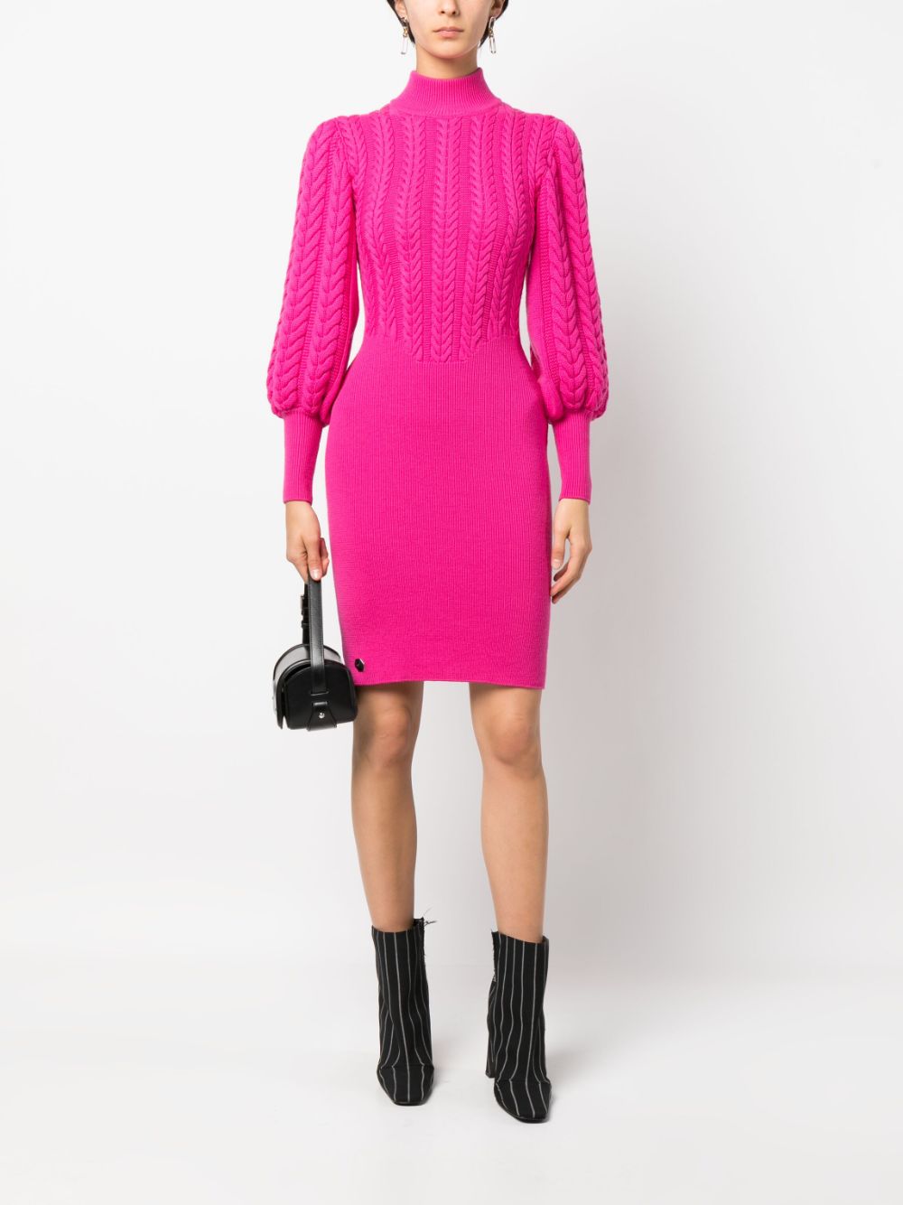 PHILIPP PLEIN Philipp Plein Cable-Knit Wool Dress