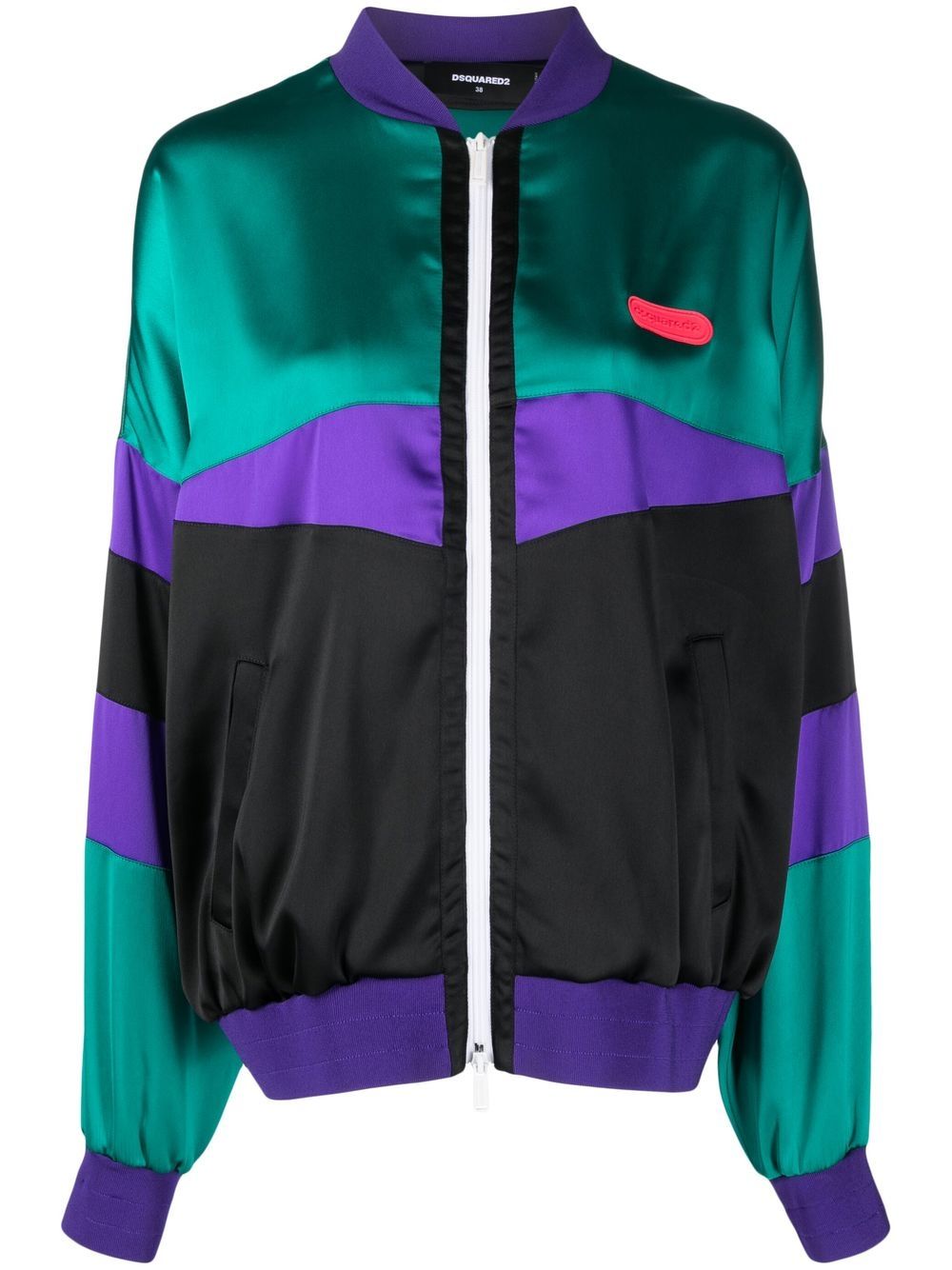 DSQUARED2 DSQUARED2 Colour-Block Bomber Jacket