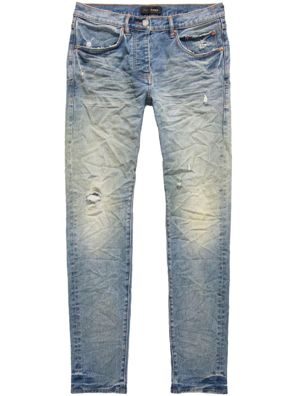 PURPLE BRAND Logo-Patch Skinny Jeans