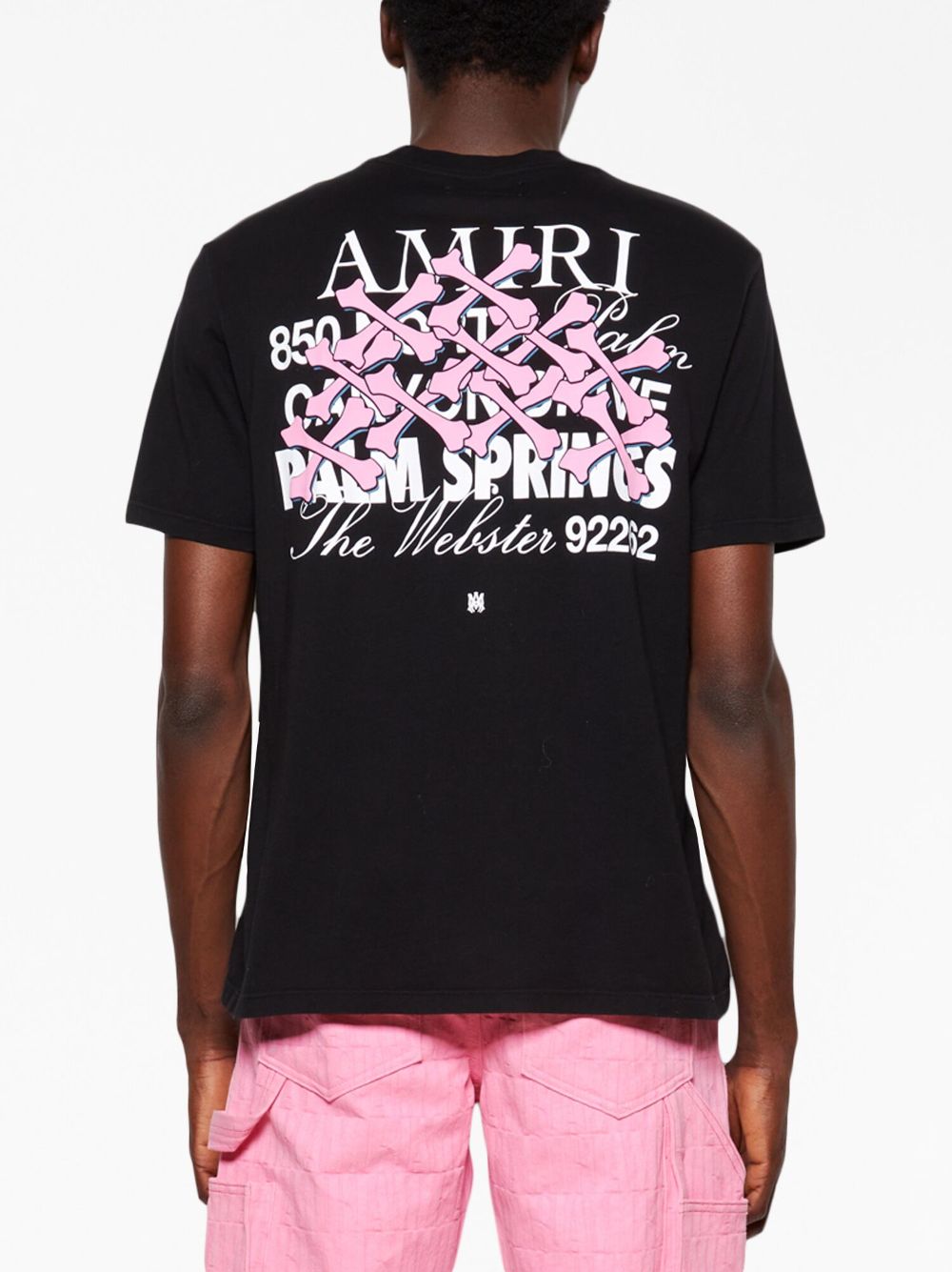 Amiri X The Webster Stacked Bones T-Shirt - Black | Editorialist