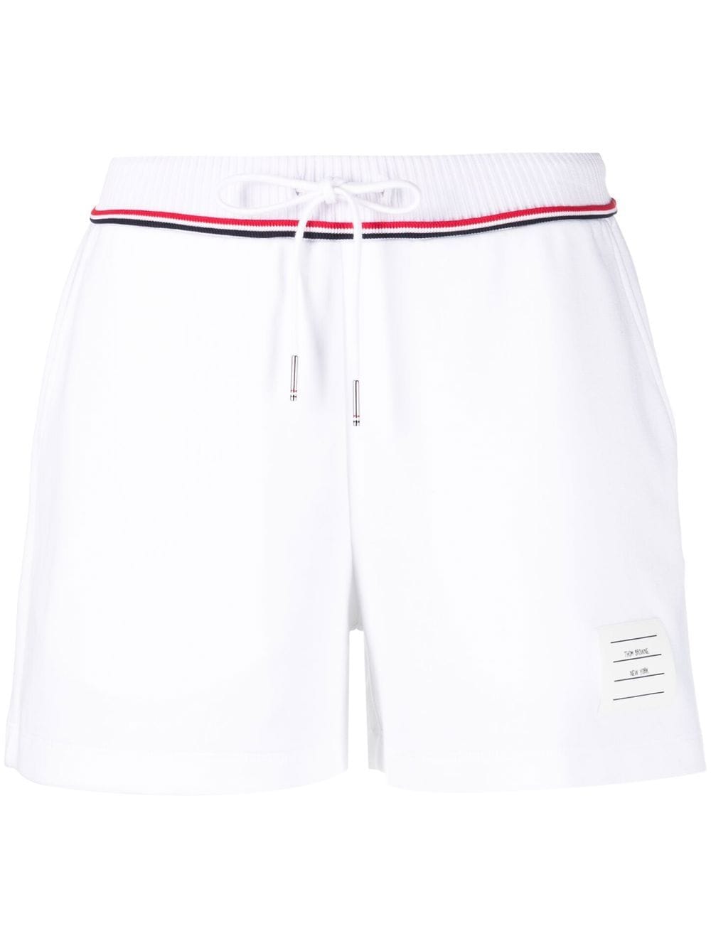 THOM BROWNE Thom Browne Logo-Patch Cotton Sweat Shorts