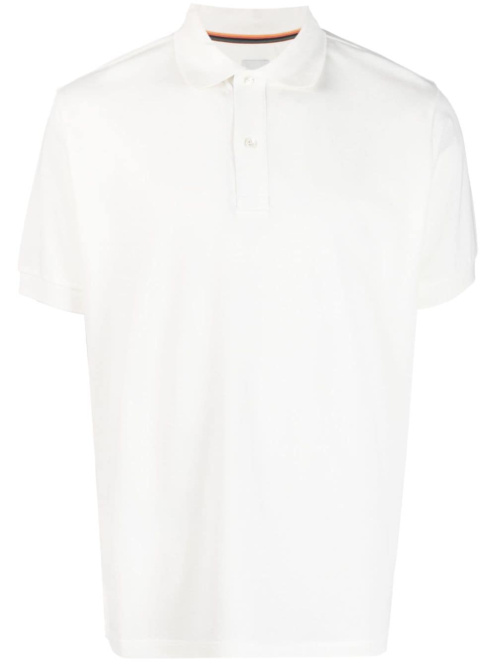 PAUL SMITH cotton 'artist stripe' placket polo shirt