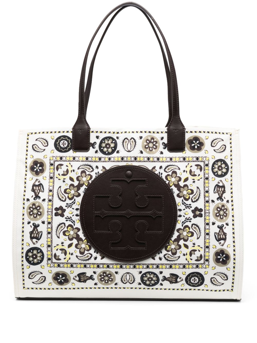 Tory Burch Ella Printed Tote Bag - Neutrals | Editorialist