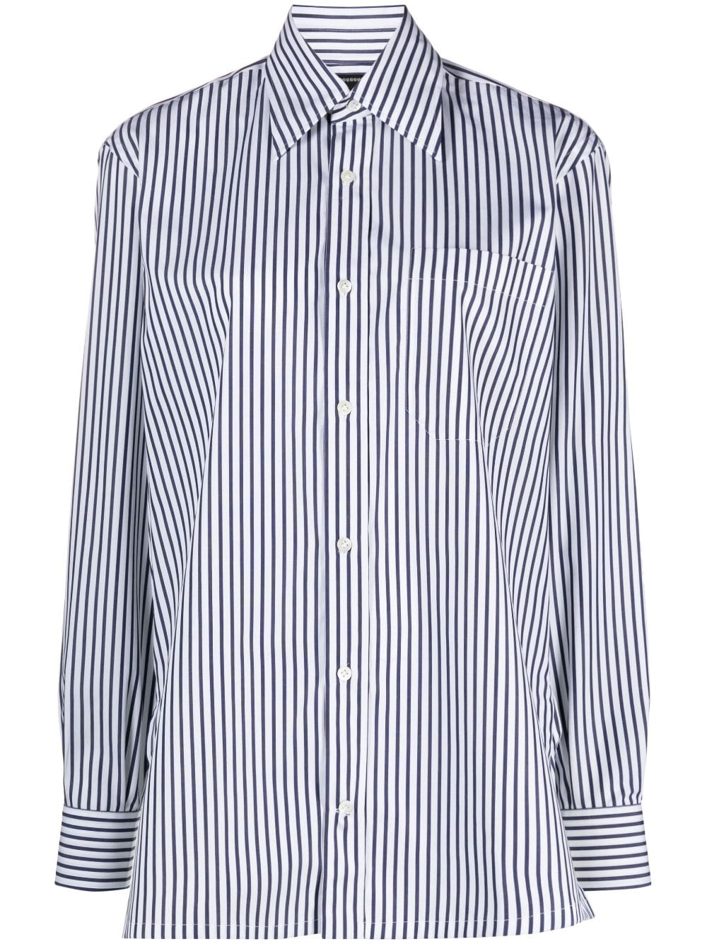 SACAI sacai Striped Panelled Shirtdress
